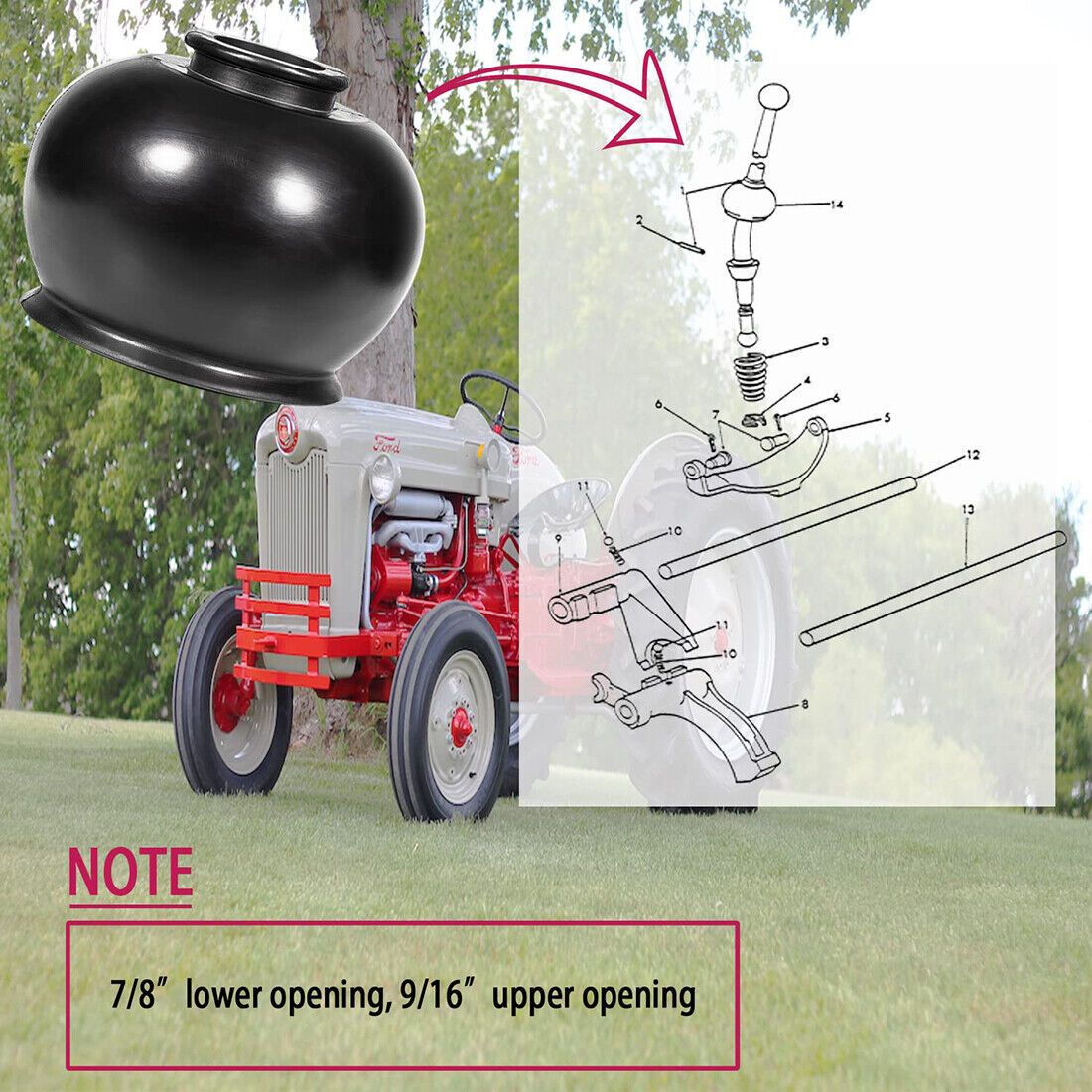 Fits For 1939-1954 Ford Tractor 9N 2N 8N NAA Gear Shift Lever ...