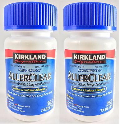 Kirkland AllerClear Non-Drowsy 10mg 365 Tablets x 2 | eBay