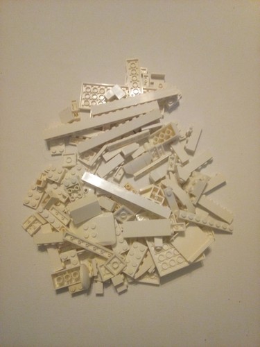 LEGO White Lot Of 6 Ounces Plates Flats Bricks Mixed Combo Shop Lot 31 ...