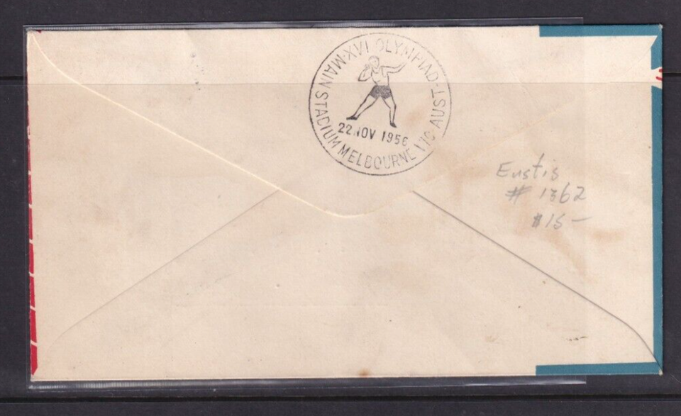 GREECE 1956 COVER OLYMPIC TORCH FLIGHT QANTAS AIR MAIL #C310 | eBay