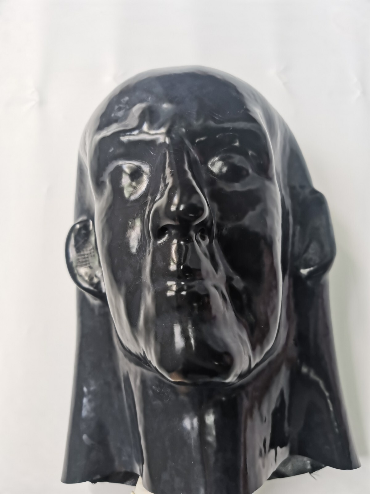 2.0mm heavy latex mask Men heavy mask closed eyes fit 59-62cm | eBay