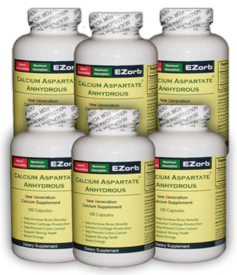 6 Btls. EZorb Calcium Capsules. An Elixir Product. Your Savings $48.17 ...