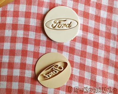 Ford Car Symbol Stamp Embosser Cookie Cutter Pastry Fondant Dough ...