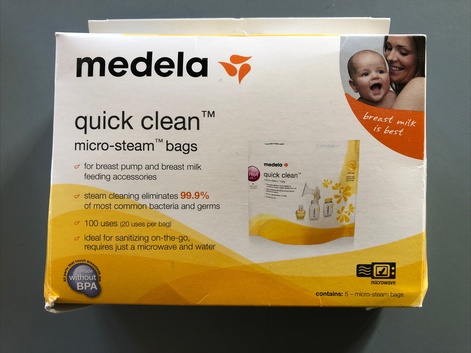 Medela Quick Clean Micro-Steam Bags New 797978199088| eBay