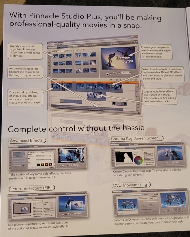 Pinnacle Studio Ultimate Version 11 New In Box - Huge Green Screen included | eBay