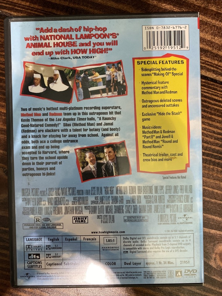 How High (DVD, 2001) 25192195129 | eBay