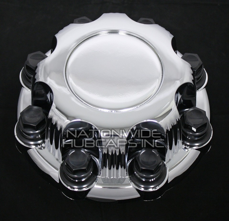4 CHEVY GMC 8 Lug CHROME Wheel Center Hub Caps Bolt Covers for Alloy ...