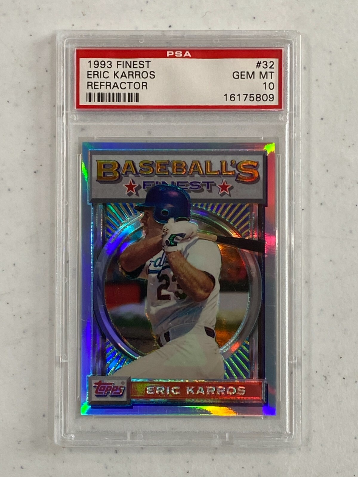 1993+Topps+Finest+-+Refractor+%2332+Eric+Karros for sale online | eBay