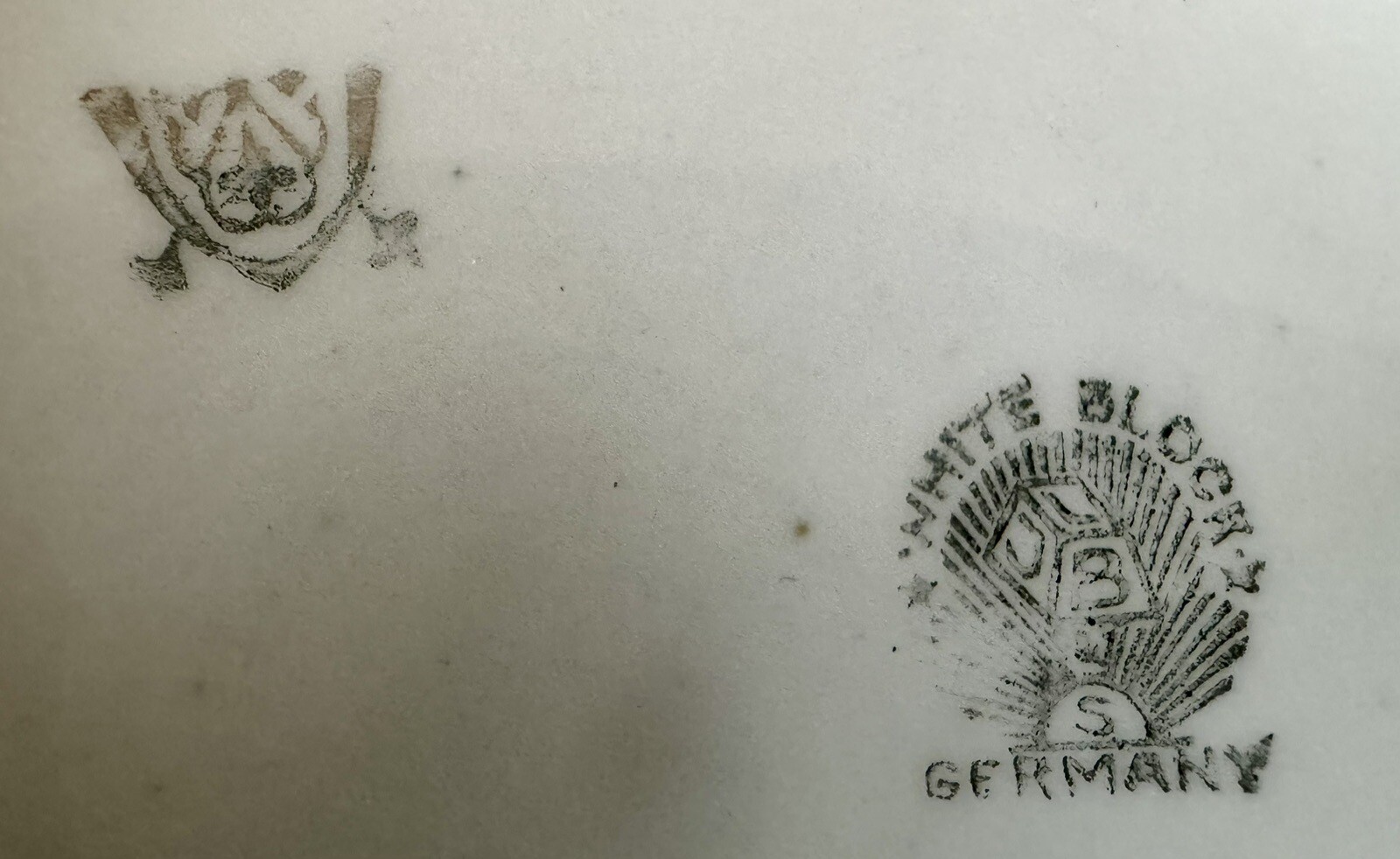 1920s White Block Germany, Porcelain Lusterware Rice & Oatmeal ~ 2 ...