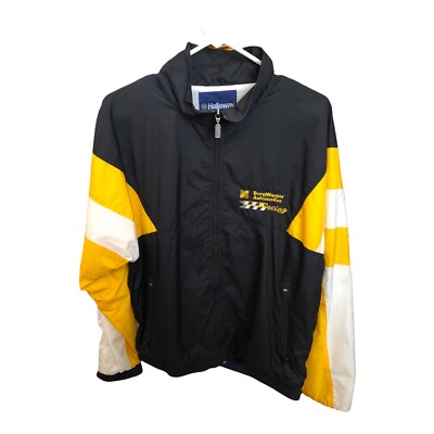 Borg Warner Racing jacket Black Yellow Vintage Holloway | eBay