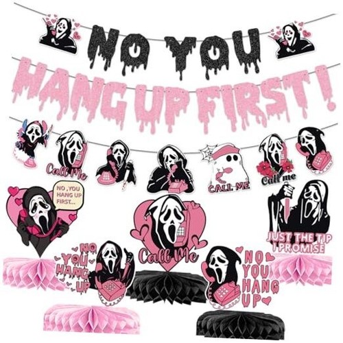 Halloween Decoration No You Hang Up Banner Horror Birthday Decorations ...