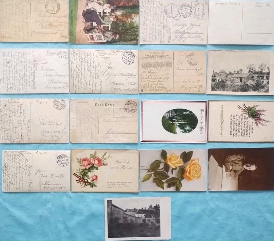 WW1 German Germany Military - Job Lot 17 Postcards ALL SHOWN ...