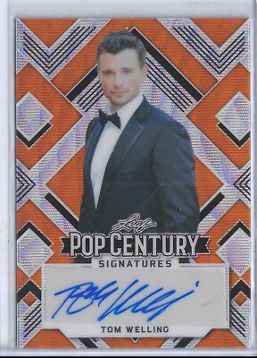 2022 Leaf Pop Century Autograph Card Tom Welling 7/7 Smallville Clark ...