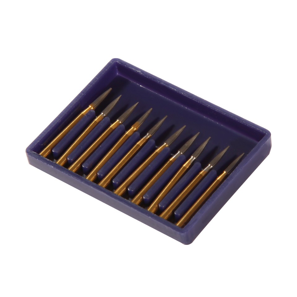 FG 7902 Dental Tungsten Carbide Steel Gold Burs Needle shape For High ...