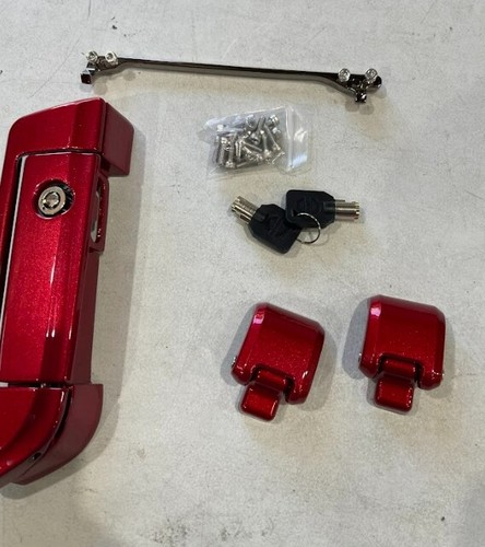 OS&D Advanblack Ruby Metallic HINGES & LATCH KIT FOR HARLEY R/C/K TOUR ...