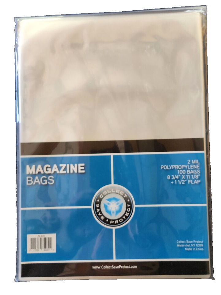 300 Standard Regular Size Magazine Sleeve Bag Pack Storage Protector ...