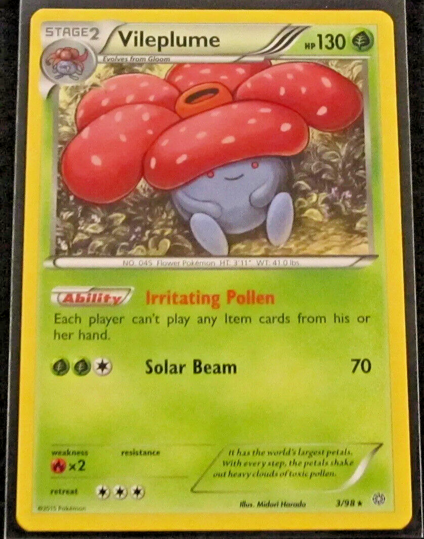 1 POKEMON CARD TCG/VILEPLUME/3/98/RARE/2015/ EXTREMELY COLLECTIBLE | eBay