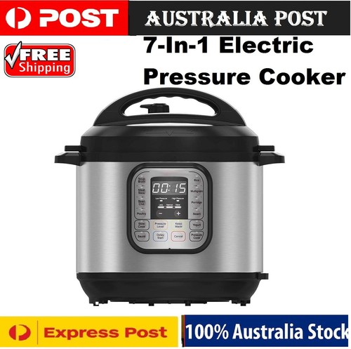 7-in-1 Electric Pressure Cooker Digital Insta Pot Programmable 6L Pot ...