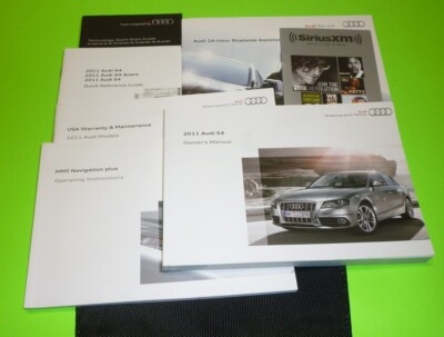 2011 AUDI S4 OWNERS MANUAL SET GUIDE 11 B8 case PREMIUM PRESTIGE ...