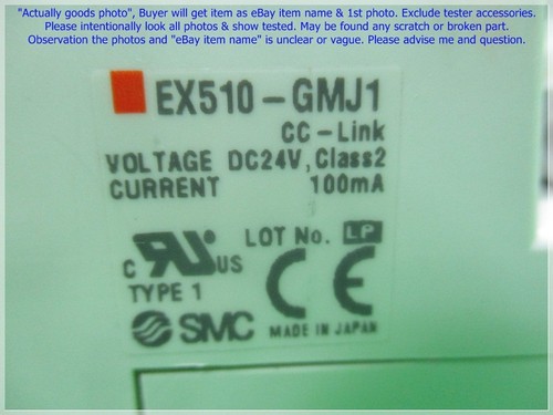SMC EX510-GMJ1, DeviceNet Gateway CC Link as photo, sn:set A. | eBay