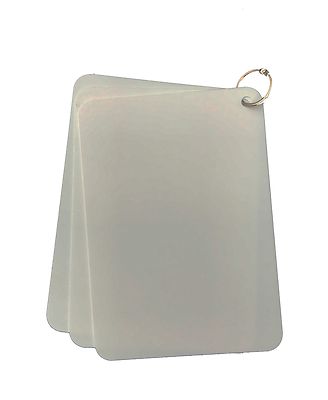 3 x A6 Blank Battle Slate Cards with Ring Binder (Plastic / Waterproof ...