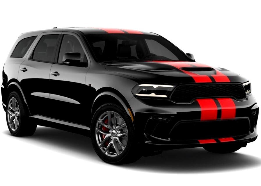 Dual Redline rally Stripe Decal FIT DODGE DURANGO SRT 392 Sticker 2015 ...