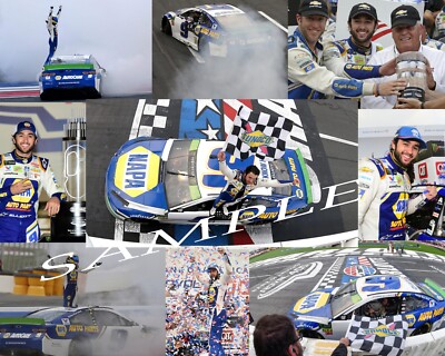 CHASE ELLIOTT 2019 #9 NAPA ROVAL CHARLOTTE 6TH WIN COLLAGE 8X10 GLOSSY ...