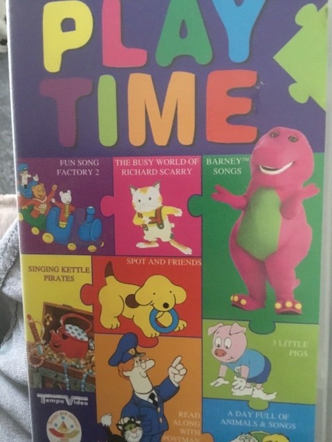 Play Time VHS Video Postman Pat Barney Spot Fun Song Factory Singing ...