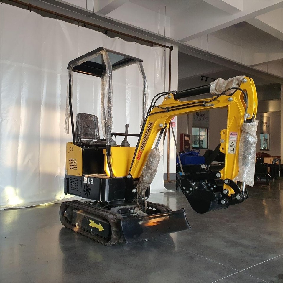 AGT H12 New 13.5HP Mini Excavator 1Ton Digger Tracked Crawler B&S Gas ...