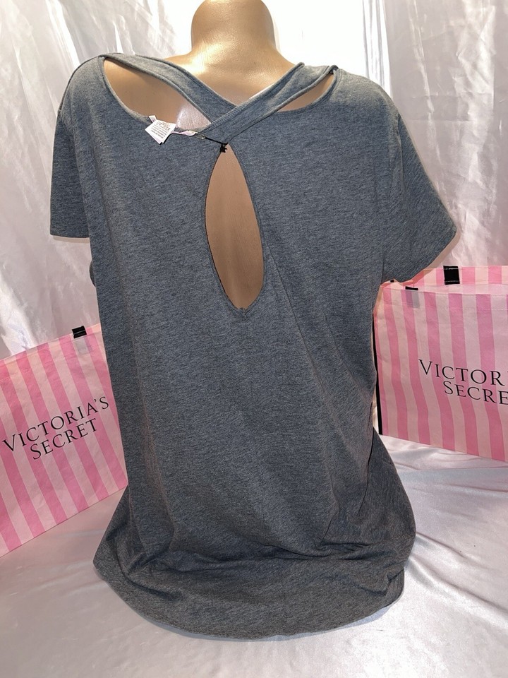 Victorias Secret Sleep Shirt Nightie DREAM open Back XL Cotton Blend | eBay