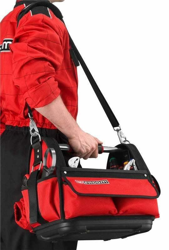 Facom Tools New Bright Red Work Tote Bag Storage ToolBag Like a Toolbox ...
