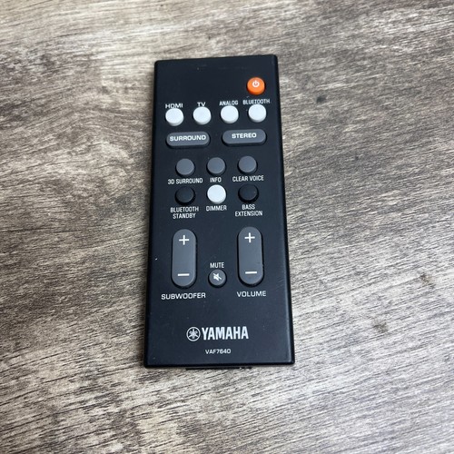 Yamaha VAF7640 Black Wireless Ergonomic Remote Control for ATS-1080 ...