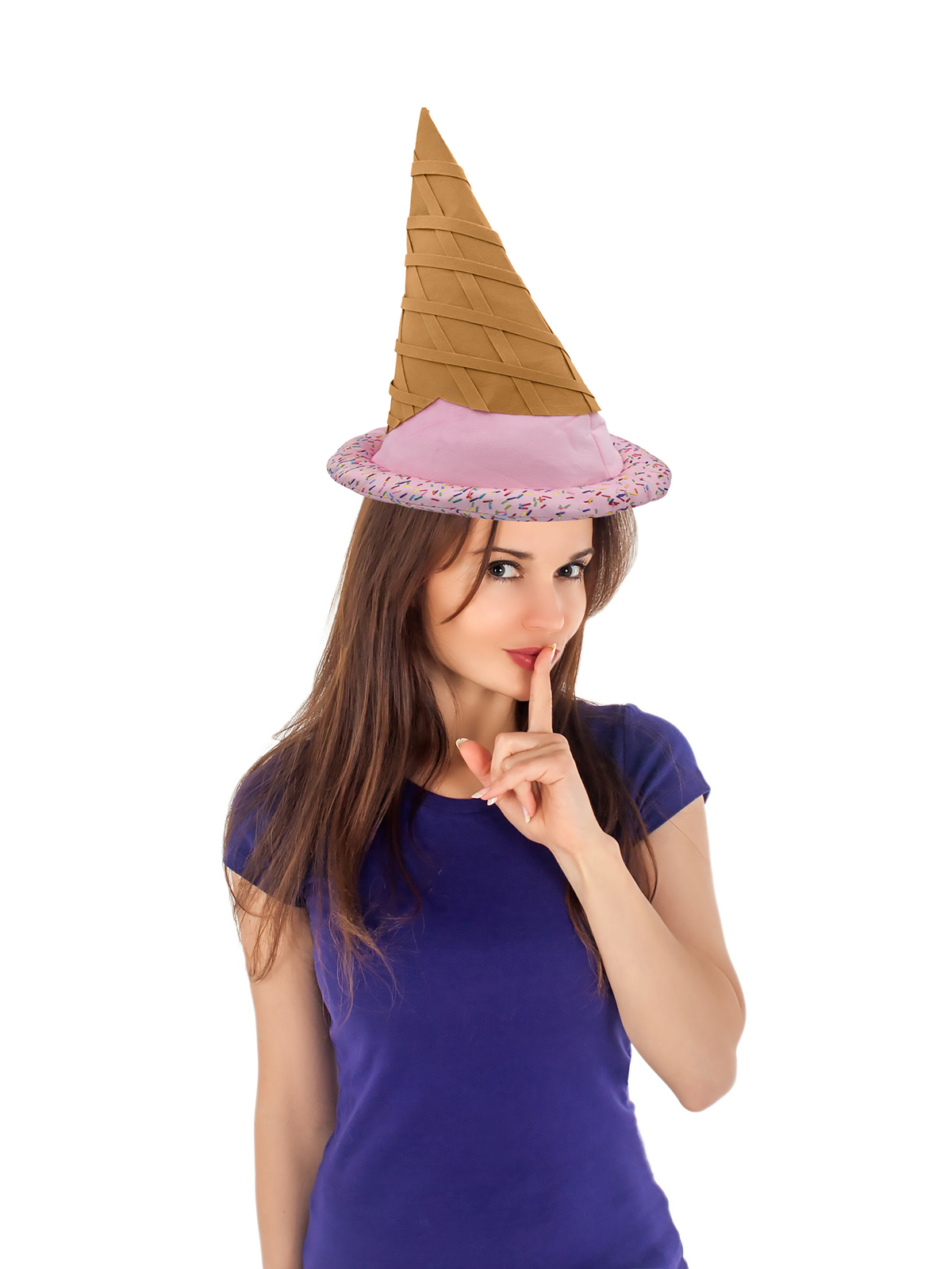 Adult Ice Cream Party Hat Novelty Food Vendor Ice Cream Cone Hat ...