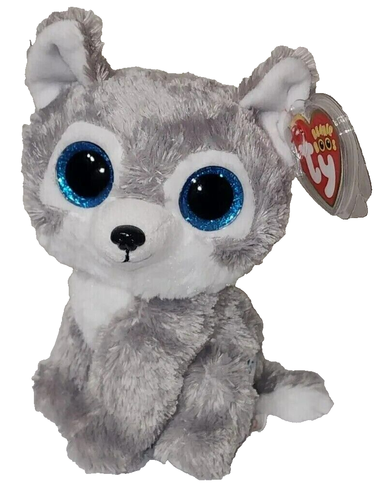 Ty Beanie Boos - WARRIOR the Grey Wolf (Great Wolf Lodge Exclusive) 6 ...