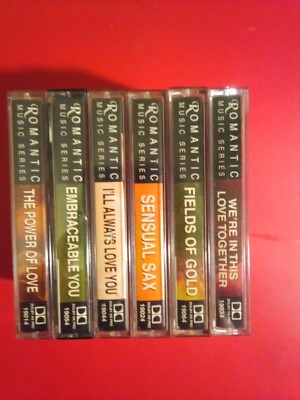UAV Boss Cat Romantic Music Series Compilation Albums 6 Cassette Tape ...