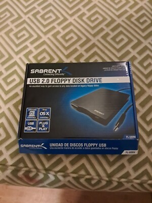 Sabrent External USB 2.0 Floppy Disk Drive Black Plug & Play FL-UFDB | eBay