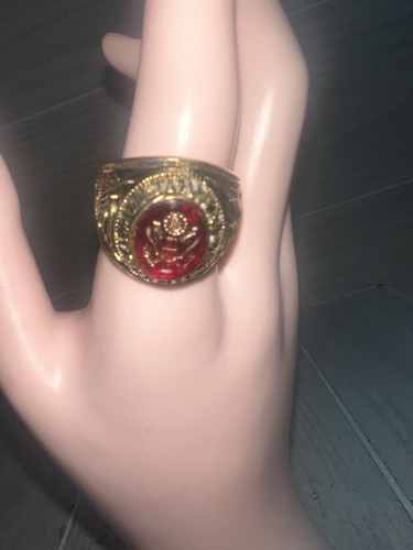 Gold Plated Vietnam Veteran Ring Size 10 | eBay