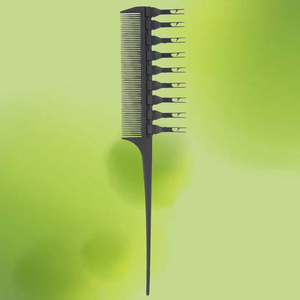 Hair Dyeing Brush Hair Coloring Comb with Hook (Black) hair color comb ...