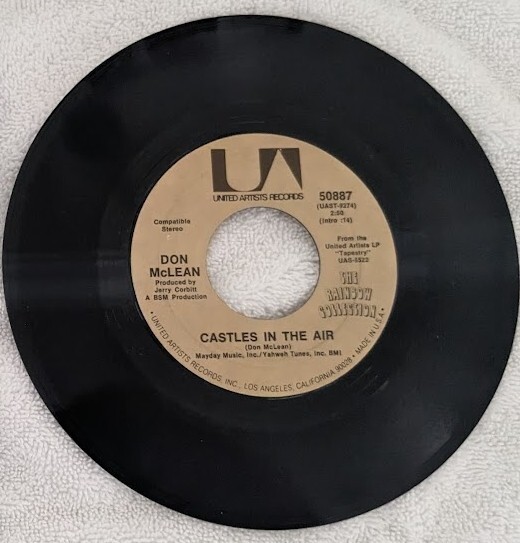 DON McLEAN - Vincent / Castles In The Air- Vinyl 45rpm 1971 UA 50887 | eBay