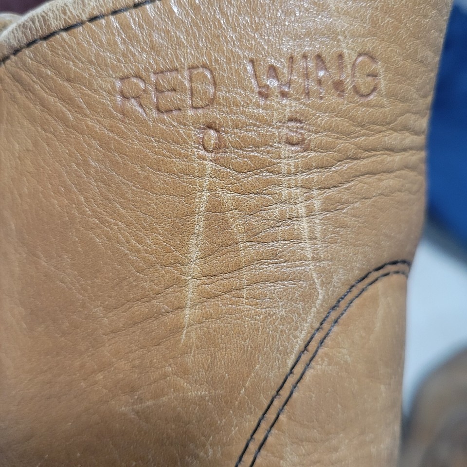 Vintage Red Wing Boots Brown Leather Roper Cowboy Boots Size 8 READ | eBay