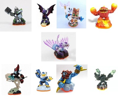 9 x Skylanders Series 2 Character Figure Set REF 1 *No Retail Packaging ...