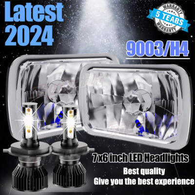 Pair 7x6inch Led Headlights For Chevy Express 1500 2500 3500 Astro ...