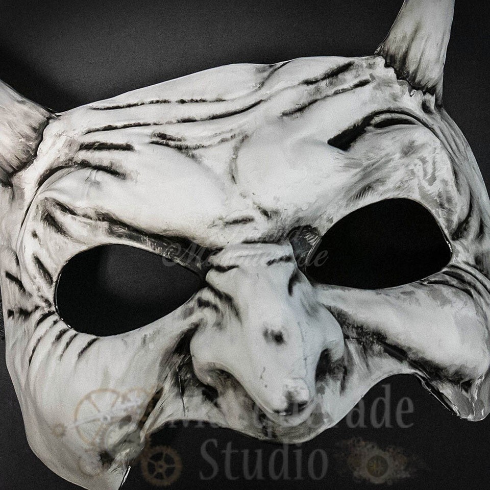 Mens Goblin Half Face Halloween Costume Party Masquerade Ball Mask ...