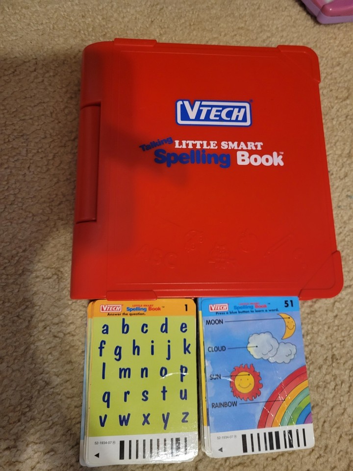 VTech Talking Little Smart Spelling Book 99 out of 100 Activity Cards ...