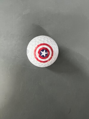 LOGO GOLF BALL-MARVEL CAPTAIN AMERICA…SUPERHERO…VICE BALL. | eBay