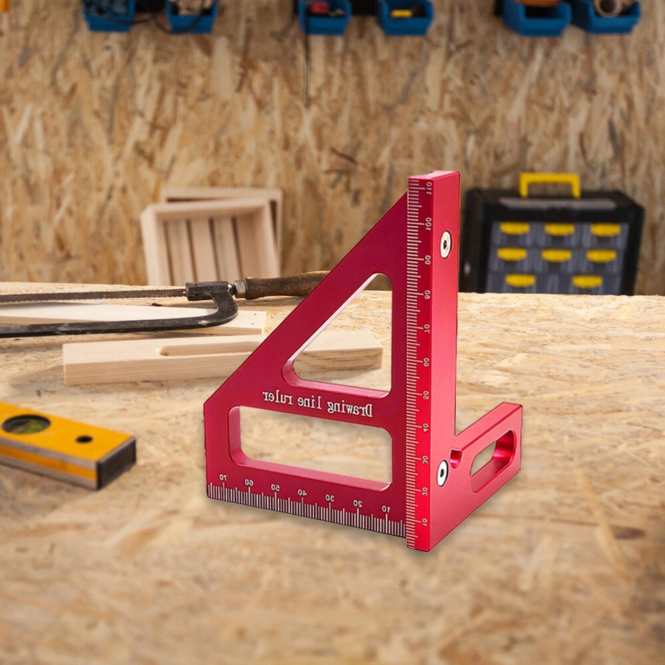 ~ 3D Multi-Angle Ruler Square Protractor DIY Measuring Tool for ...