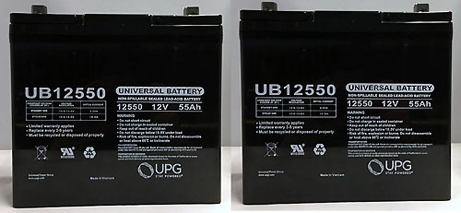 UPG UB12550 (Group 22NF) 12V 55AH SLA Battery Z1 TT - 2 Pack | eBay