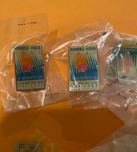 2024 PARIS OLYMPIC PINS BADGES TRADERS 100 USA LUGE NOC TEAM & 3M ...