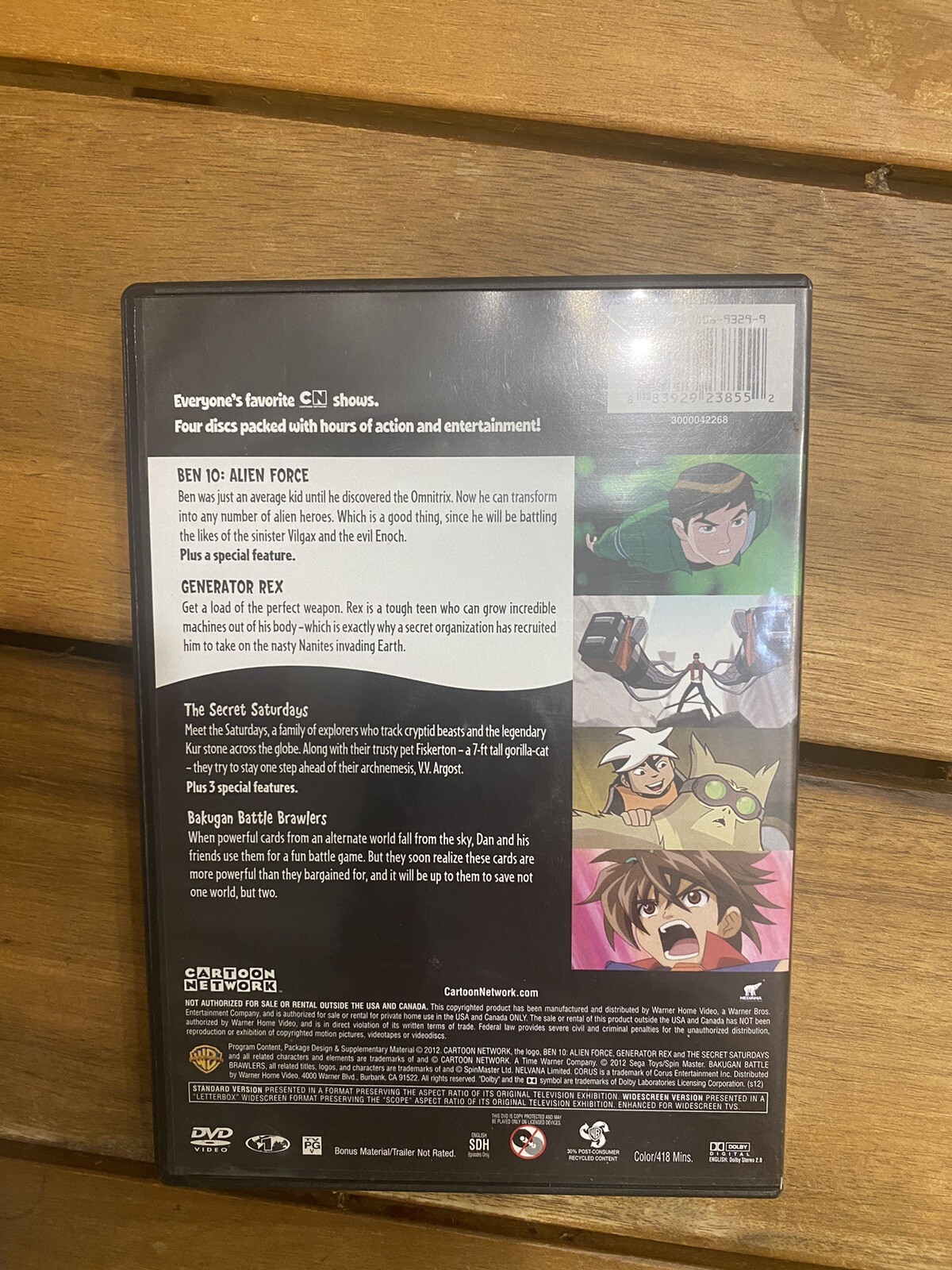 CARTOON NETWORK "KID FAVORITES: THE ACTION COLLECTION" BRAND NEW 4 DVD ...