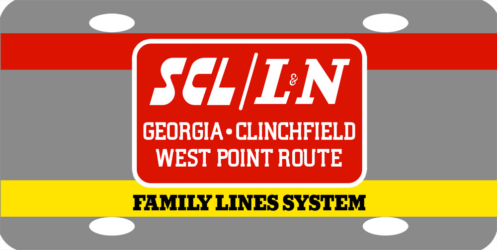 Family Lines System Logo Railroad Train License Plate | eBay